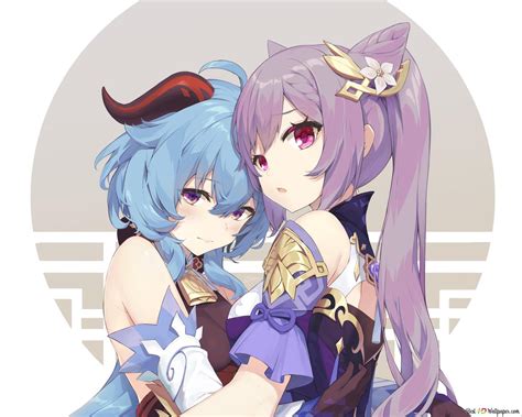 Hot And Beautiful Keqing And Ganyu Sexy Ass Genshin Impact 2k Wallpaper Download