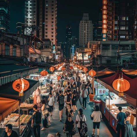 Free Lantern Lit Night Market Image Download At Stockcake