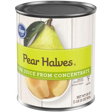 Kroger® Canned Pear Halves In Pear Juice 29 Oz Kroger