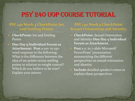 Ppt Psy 240 Uop Courses Uophelp Powerpoint Presentation Free
