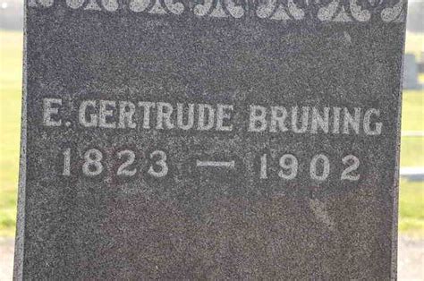 Elizabeth Gertrude Bruning 1823 1902 Find A Grave Memorial