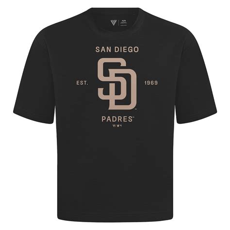 Mens San Diego Padres Levelwear Black Crossway Oversized Luxe