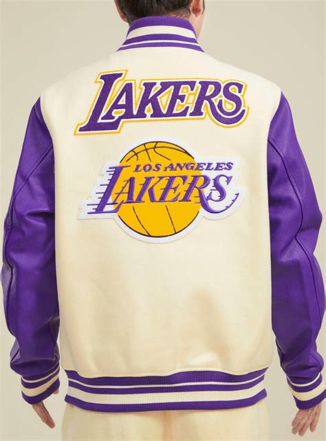 Pro Standard Jacket Retro Classic Wool Varsity Lakers Cream Bl