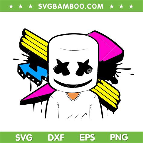 Dj Marshmello Head Svg Mystery Dj Marshmello Svg
