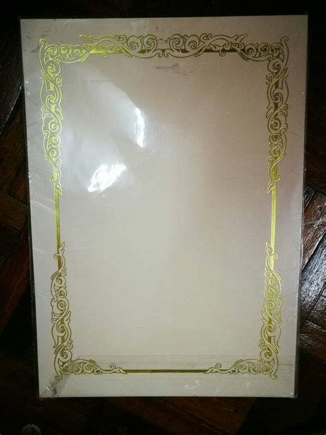 Hot Stamping Certificate 160gsm 30sheets Hobbies And Toys Stationery And Craft Craft Supplies