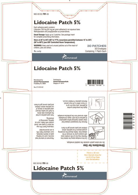 Lidocaine Medication Template