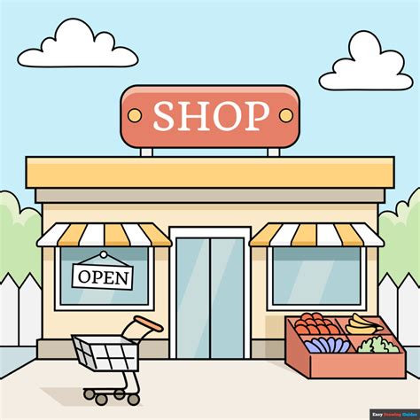 Grocery Store Drawing