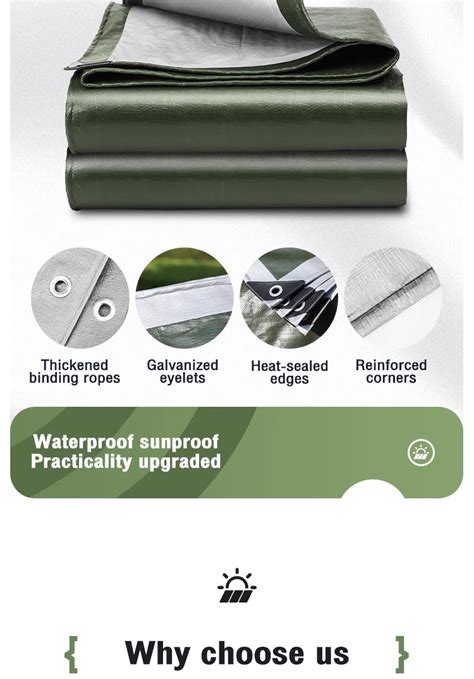 Trapal Lona Outdoor Tolda Tarpaulin Thicken Waterproof With Holes Thic