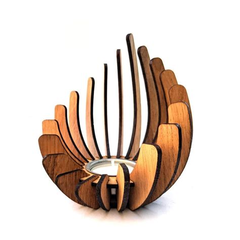 Wooden Star Tealight Holder Set Of 8 Home Decor Wooden Tealight