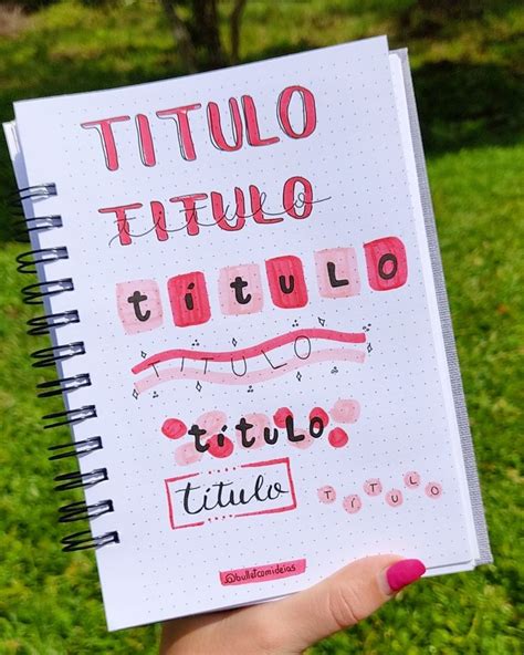 Ideias De Títulos Títulos Brush Pen Títulos Rosa Ideias De