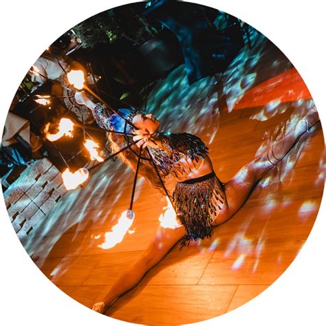 Peacock Fire Show Polina Mytko Dance Artist