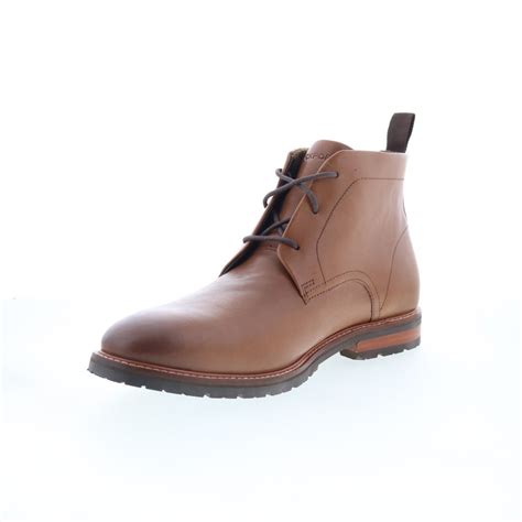 Rockport Caspe Rmcaspe Mens Brown Leather Lace Up Chukkas Boots Ebay