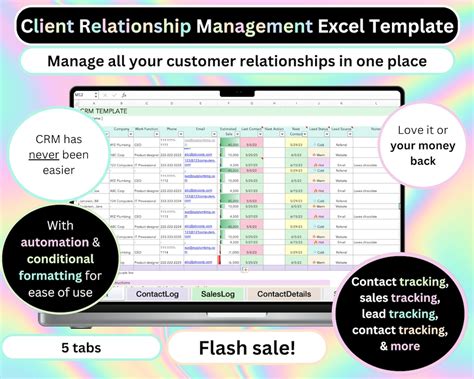 Customer Relationship Management Template Excel Crm Template Client