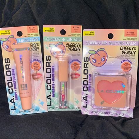 La Colors Makeup La Colors Cheeky Peachy Lip And Cheek Trio
