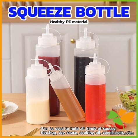 Condiment Squeeze Bottle Sauce Squeeze Squirt Bottle Syrup Salad