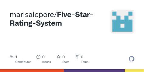Github Marisaleporefive Star Rating System