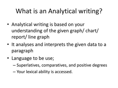 Analytical Writing Bar Graph Pptx