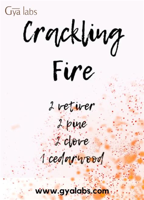 Cozy Up With This Crackling Fire Diffuser Blend Cozy Home Fragrance