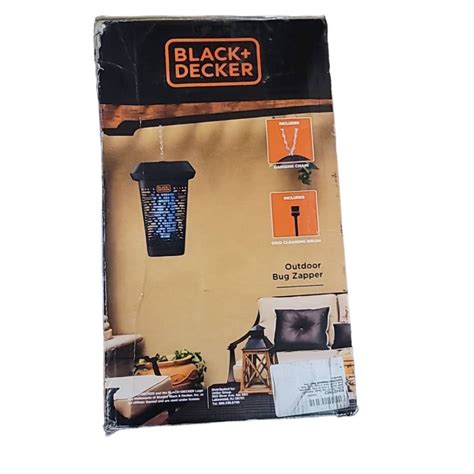 Black Decker Bug Zapper Electric Uv Insect Catcher And Killer For Flies
