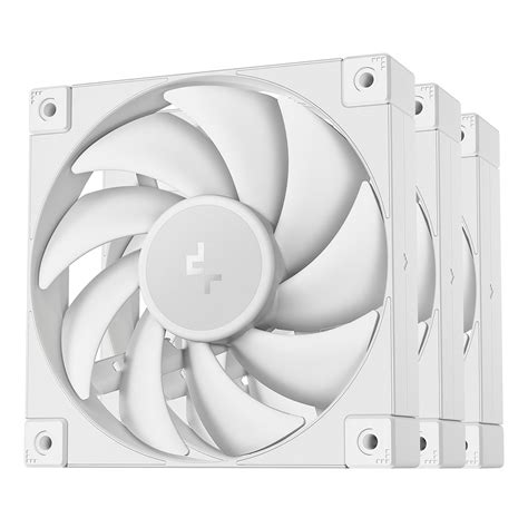 Deepcool Fd12 Wh 120mm White Fan 3 Pack R Fd12 Whnpn3 G Mwave