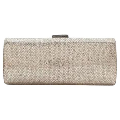 Jimmy Choo Champagne Sequin Embellished Clutch For Sale At 1stdibs