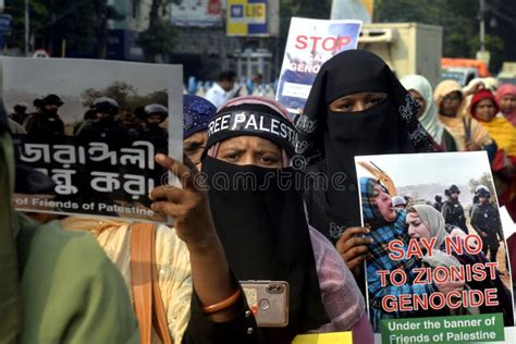 Protest Against Israel Attack On Palestine Editorial Photography