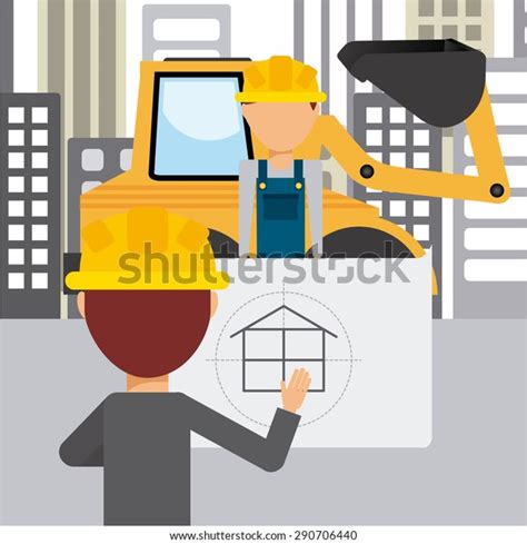Construction Concept Design Vector Illustration Eps10 Stock Vector Royalty Free 290706440