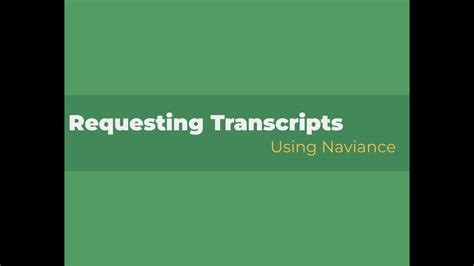 Requesting Transcripts Youtube