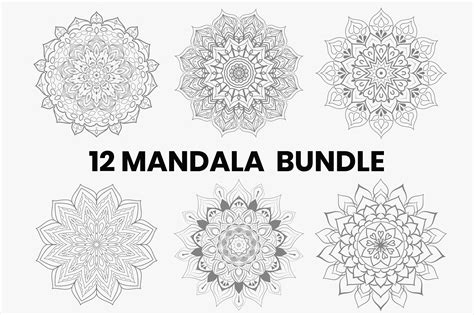12 Mandala Graphic By Kulsumbegum76 · Creative Fabrica