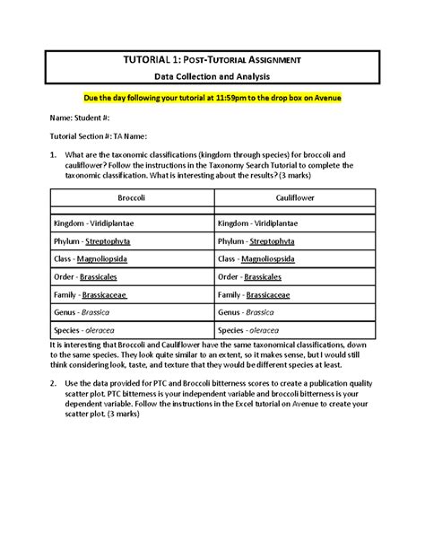 Tutorial 1 Data Collection And Analysis Studoc Tutorial 1 Post