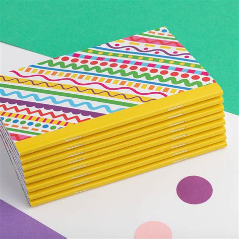 Colourful A6 Lined Notebook By Colour Their Day