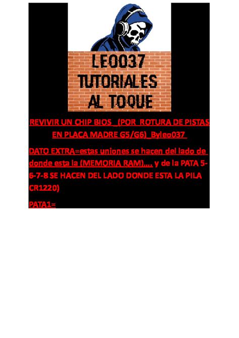 Revivir Chip Bios Y Ec Pdfcoffeecom