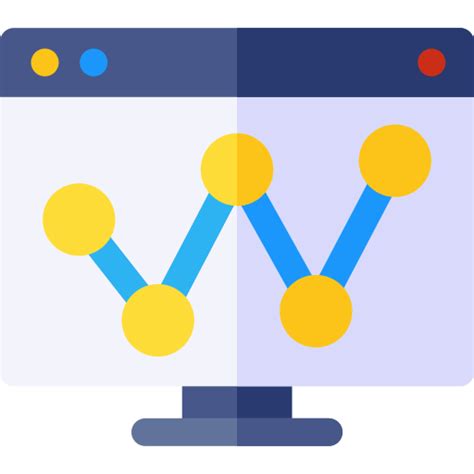 Analytics Basic Rounded Flat Icon