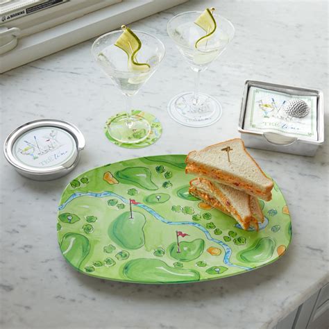 Golf Ball Signature Napkin Box Mariposa