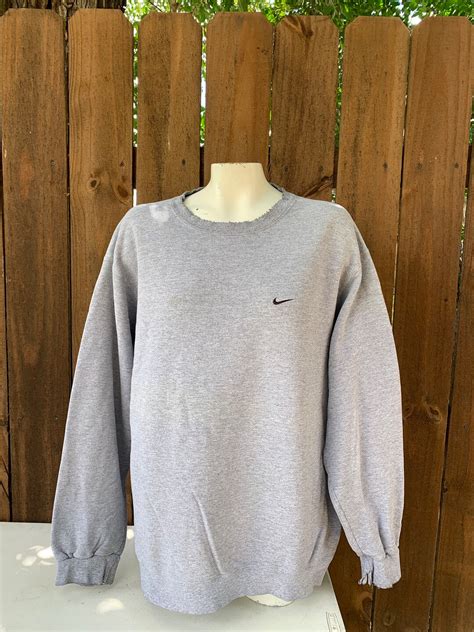 90s Vintage Nike Small Swoosh Embroidered Sweatshirt Size Xxl Vintage