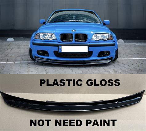 Bmw E46 M Tech 2 Front Bumper Lip Splitter Spoiler Trunk Csl Spoiler