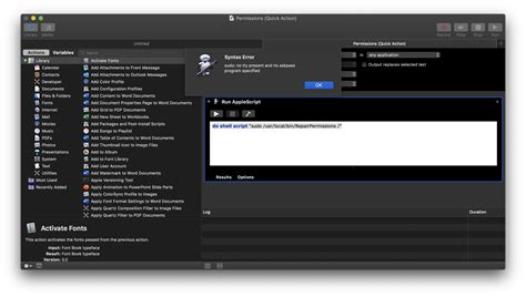 Repairpermissions With Automator Macrumors Forums