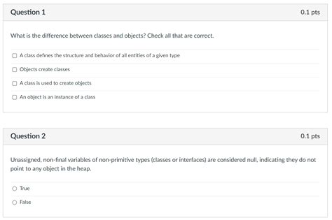 Solved What Is The Difference Between Classes And Objects