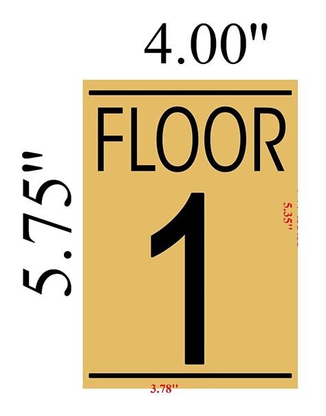 Floor 1 Sign