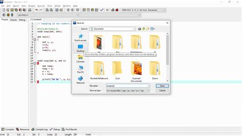 Pointers Swapping Two Numbers Youtube