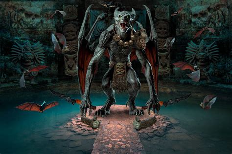 Camazotz Mayan Vampire By Mongrelman On Deviantart