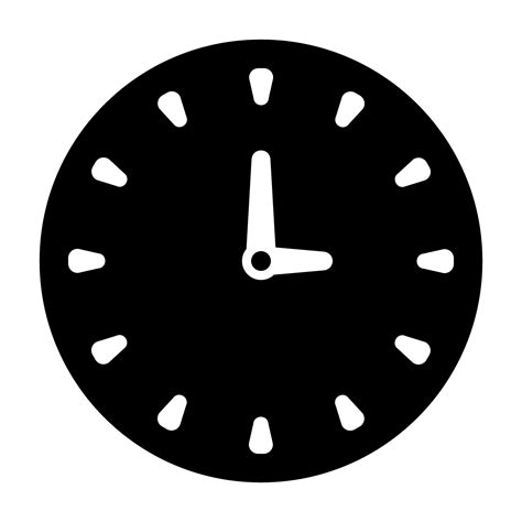 Analog Clock Icon Symbol Vector Illustration 27292857 Vector Art At Vecteezy