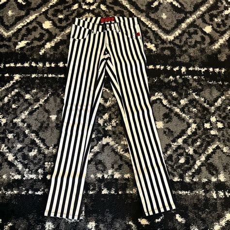 Tripp Nyc Jeans Vintage Tripp Nyc Striped Black And White Pants Sz