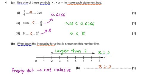 GCSE Comparing Numbers Questions And Answers