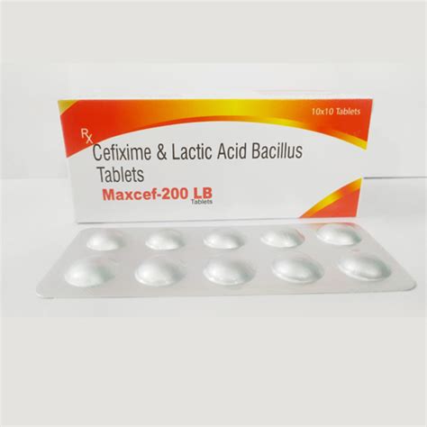 Maxcef 200 Lb Tablets Medimax Pharmaceuticals