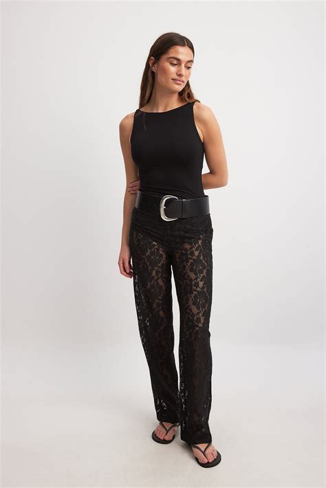 Lace Pants Black Na Kd