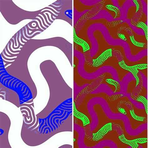 Serpente Do Mar Com Silhueta Serpentina Desenhos Vetoriais De Padrões Naturais De Gráficos