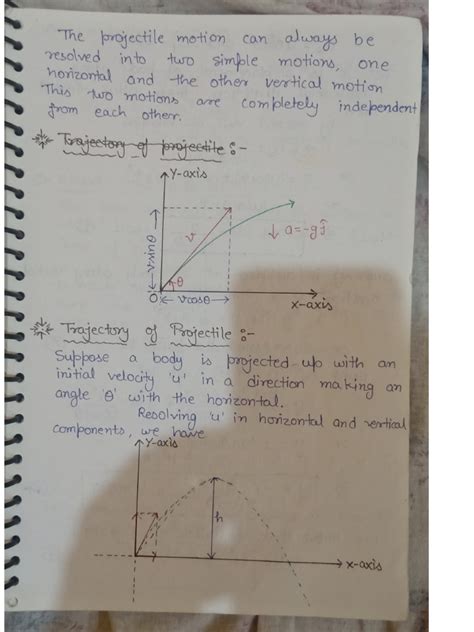 Class 11th Projectile Motion 2 Pdf
