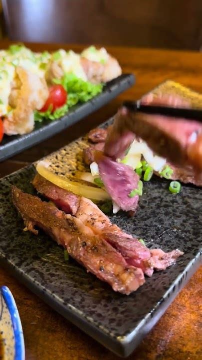 Beef Tataki Served With Ponzu Sauce Youtube