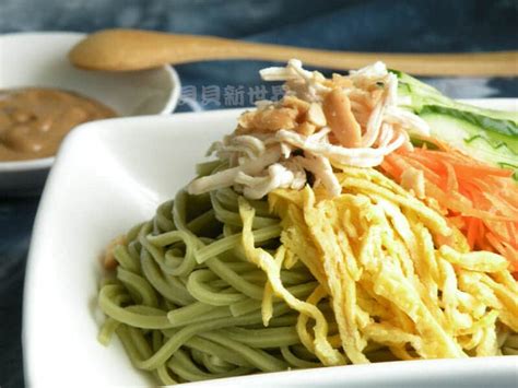 抹茶麵料理食譜 麻醬雞絲抹茶涼麵 風味記